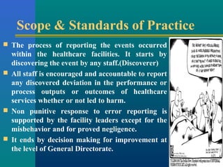 Health care events reporting system | PPT