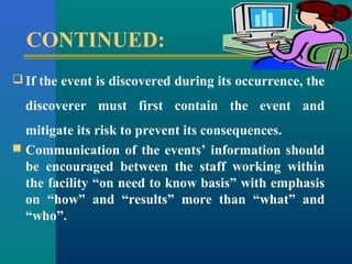 Health care events reporting system | PPT