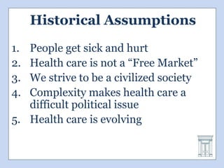 Health Care in Texas -- Assumptions, Structure & Change by Tim Schauer ...