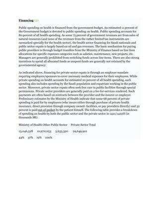 Health care financing | DOCX