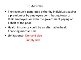 Health care financing | PPTX