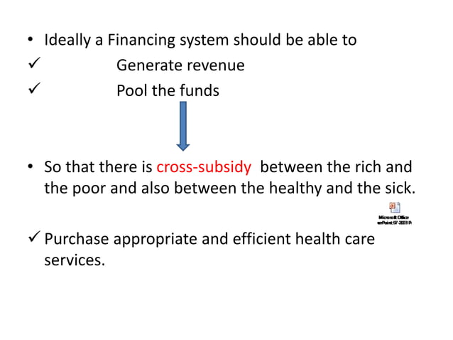 Health care financing | PPTX | Health Insurance | Insurance