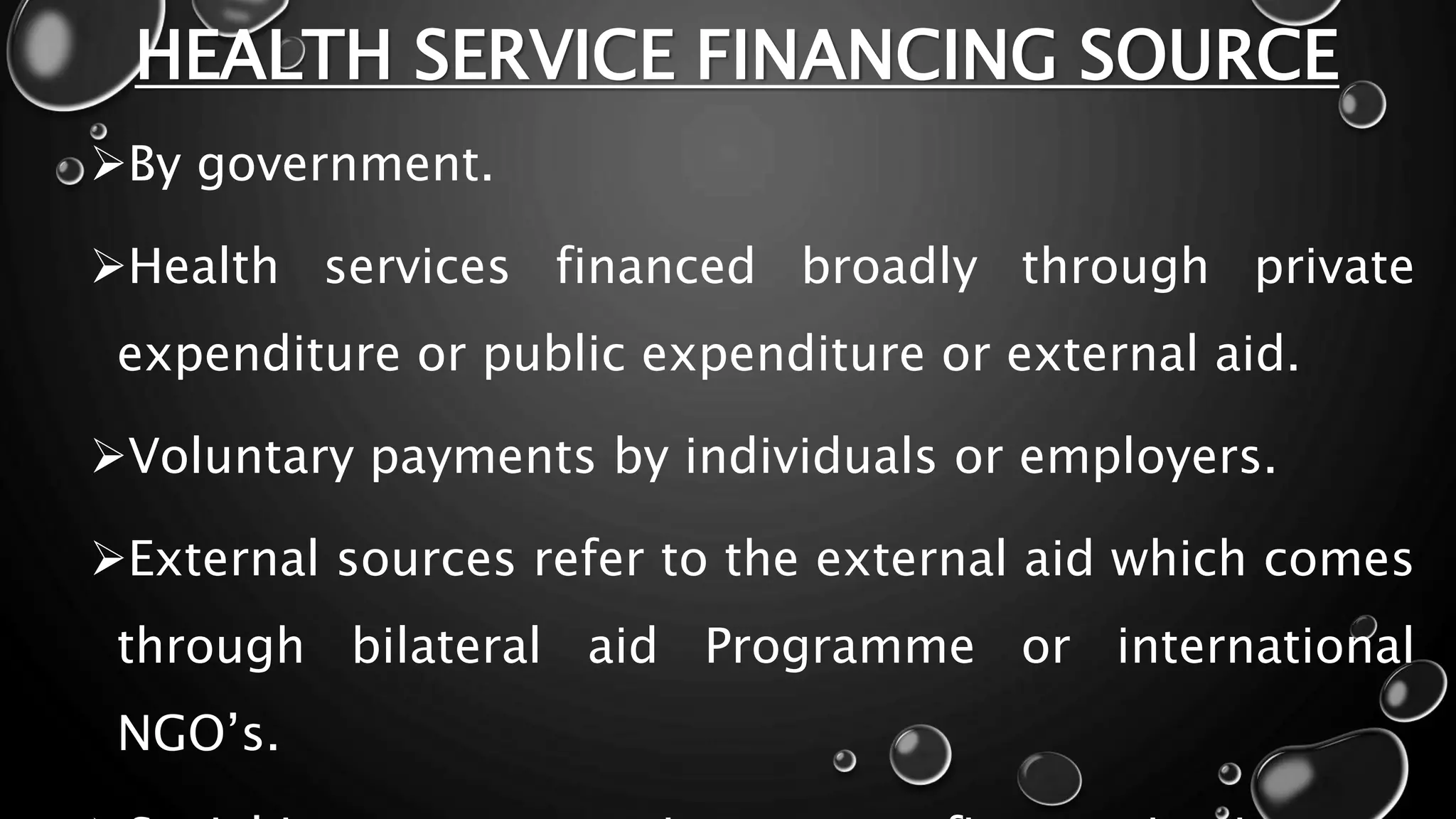 Health care financing in India | PPTX