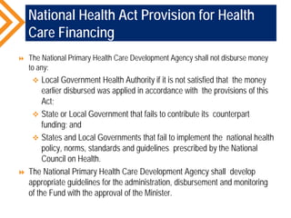 Health financing within the overall health system | PDF