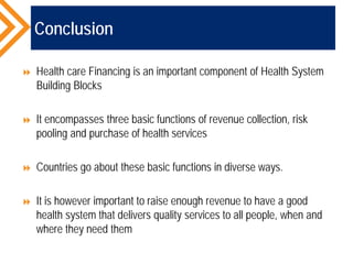 Health financing within the overall health system | PDF