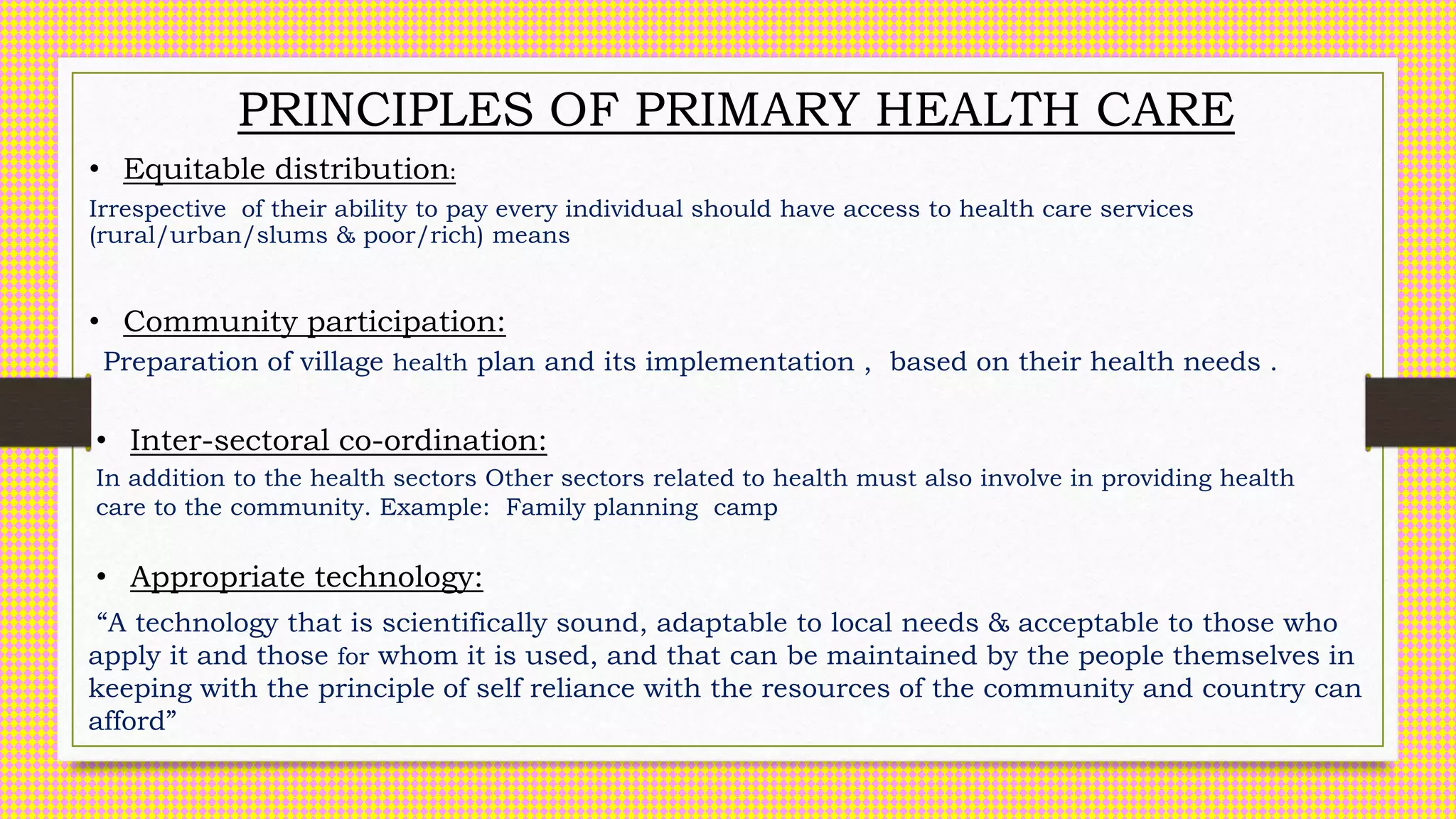 Healthcare for community india | PPTX