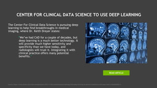 Revolutionizing Radiology with Deep Learning: The Road to RSNA 2017 | PPT