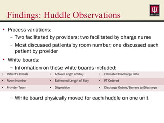Health care huddle iu health evaluation | PPT | Healthcare Industry ...