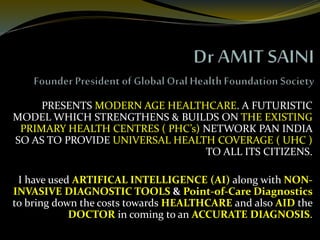 Healthcare in a box model project. | PPTX