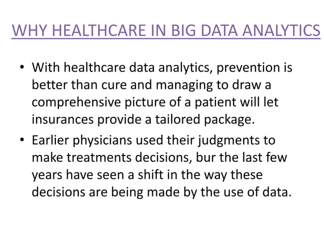 Health care in big data analytics | PPTX