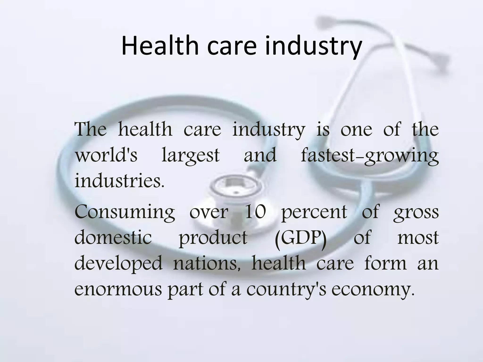 Health care industry | PPT
