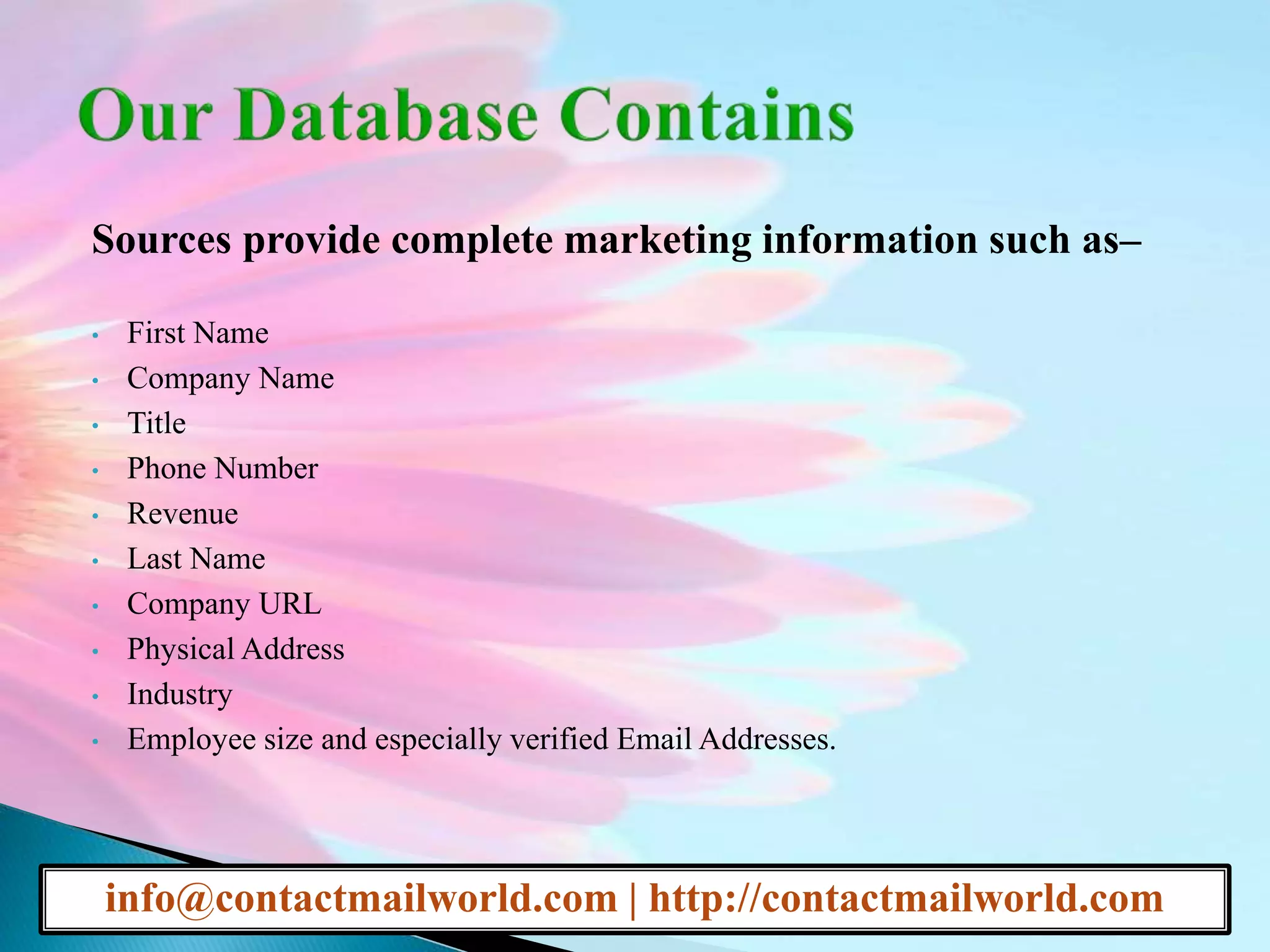 Healthcare industry mailing address | PPT