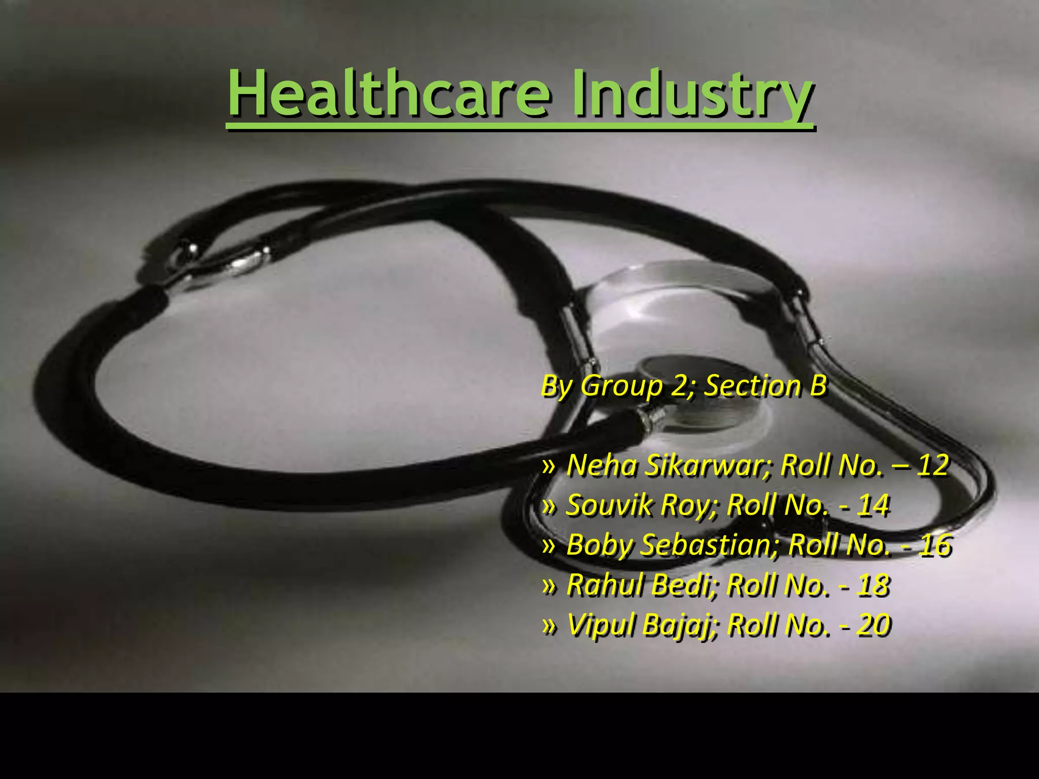 Healthcare industry ppt | PPTX