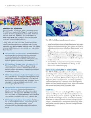 Healthcare Information Technology: IBM Health Integration Framework ...