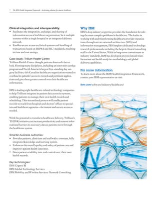 Healthcare Information Technology: IBM Health Integration Framework ...