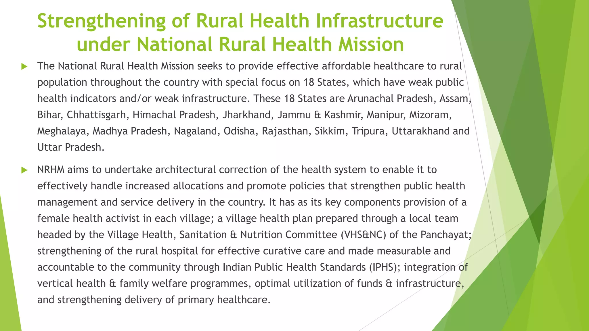 Health care infrastructure in rural India | PPTX | Healthcare Industry ...