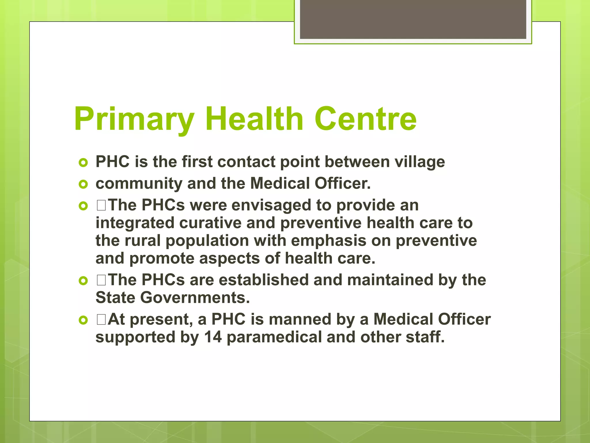 Health care delivery system in India. | PPTX
