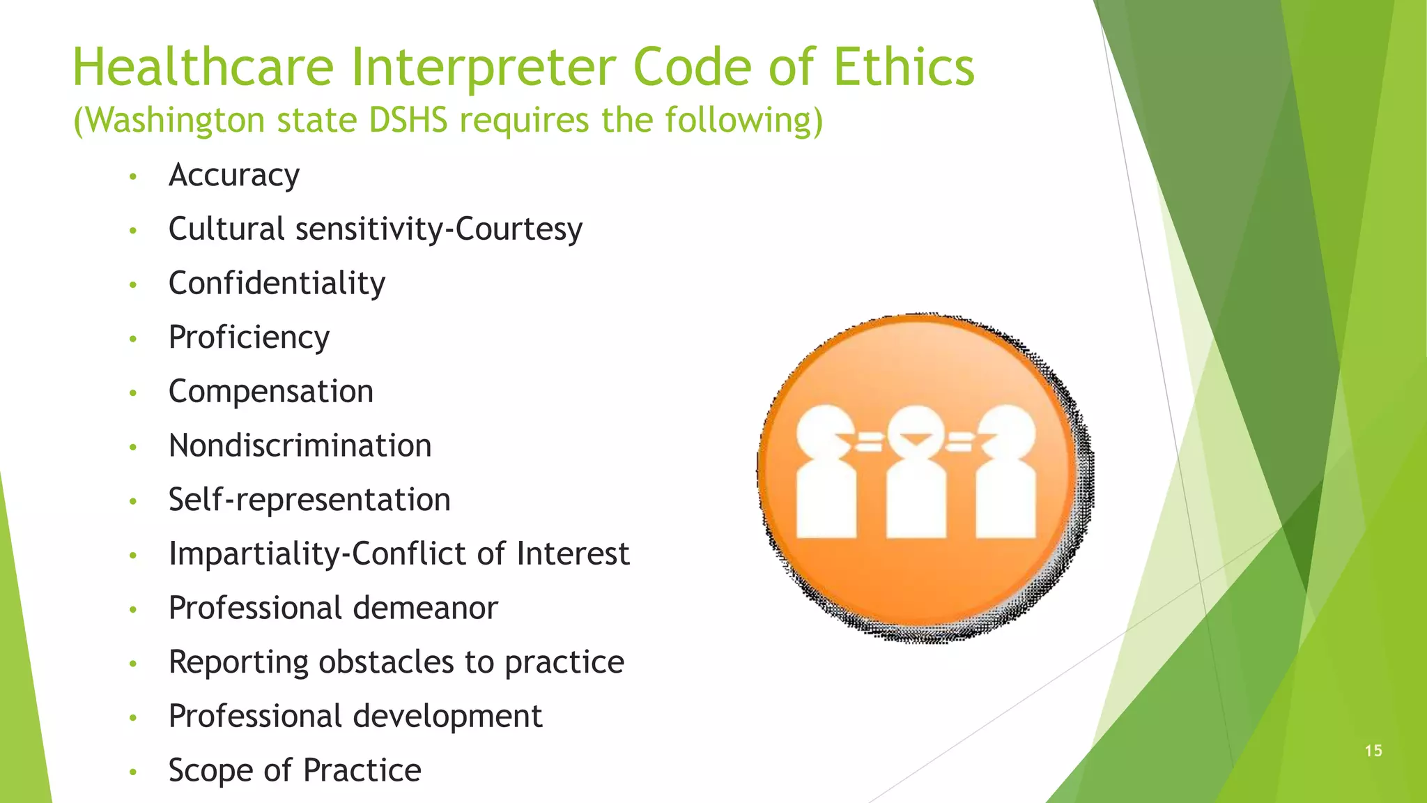 Healthcare interpreter ethics | PPT