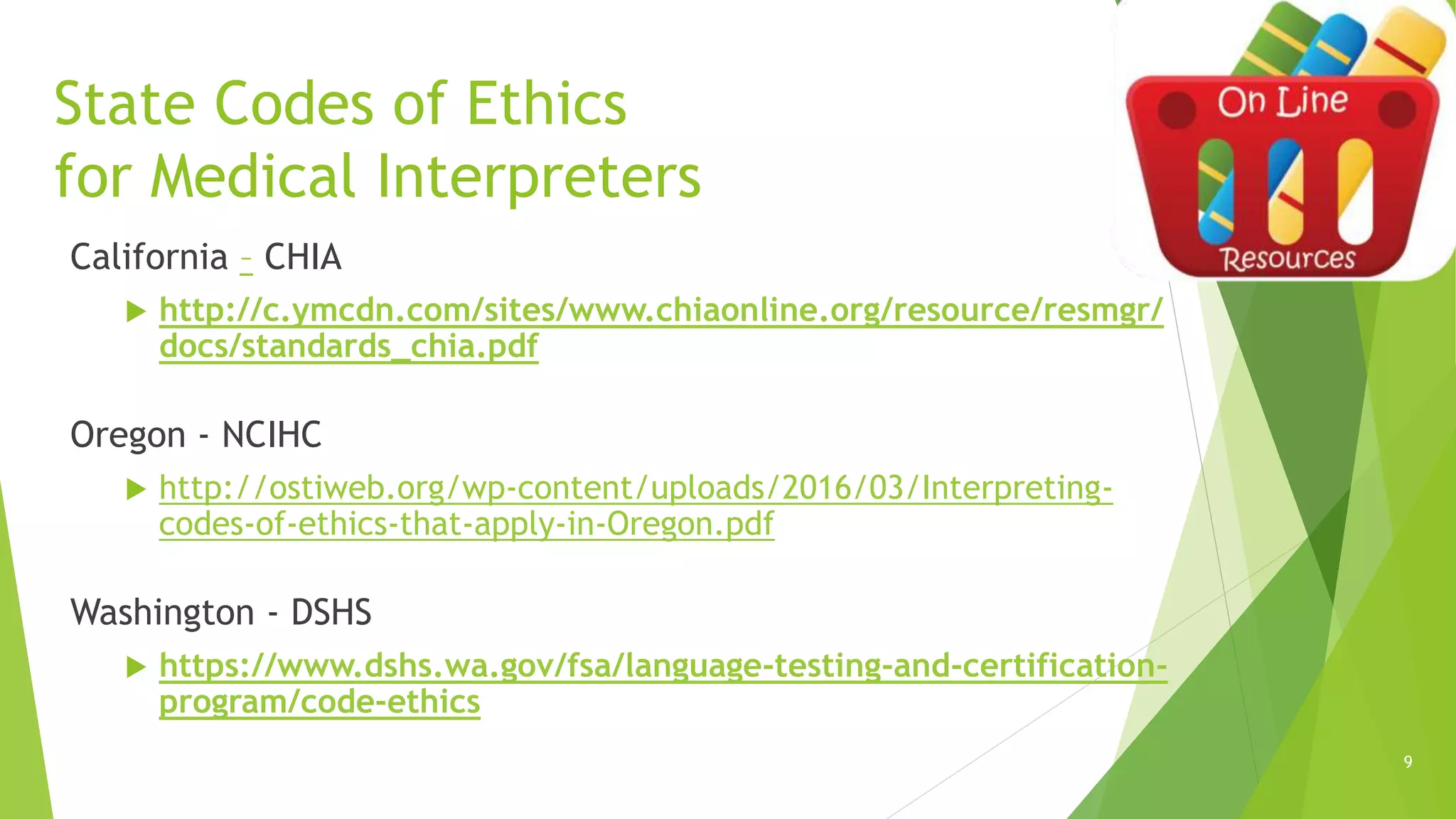 Healthcare interpreter ethics | PPT