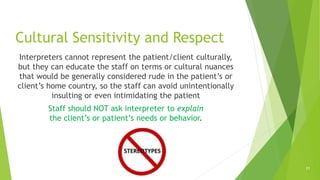 Healthcare interpreter ethics | PPTX