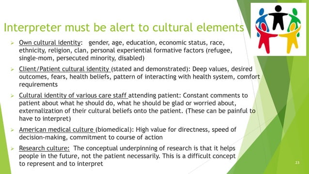 Healthcare interpreter ethics | PPT