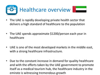 HEALTHCARE IN UAE | PPTX