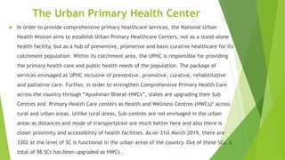 Health care in urban India | PPTX