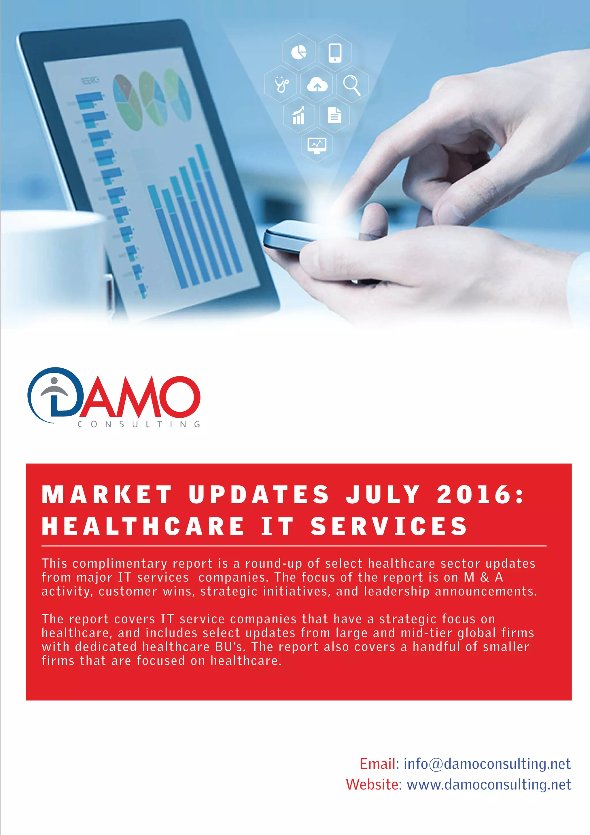 Healthcare IT services market - Q1 scorecard July 2016 | PDF