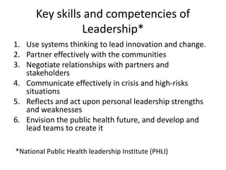 Health care leadership | PPTX