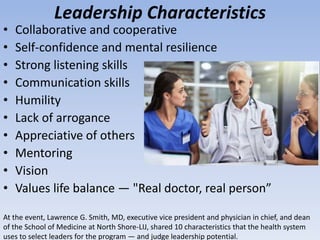 Health care leadership | PPTX