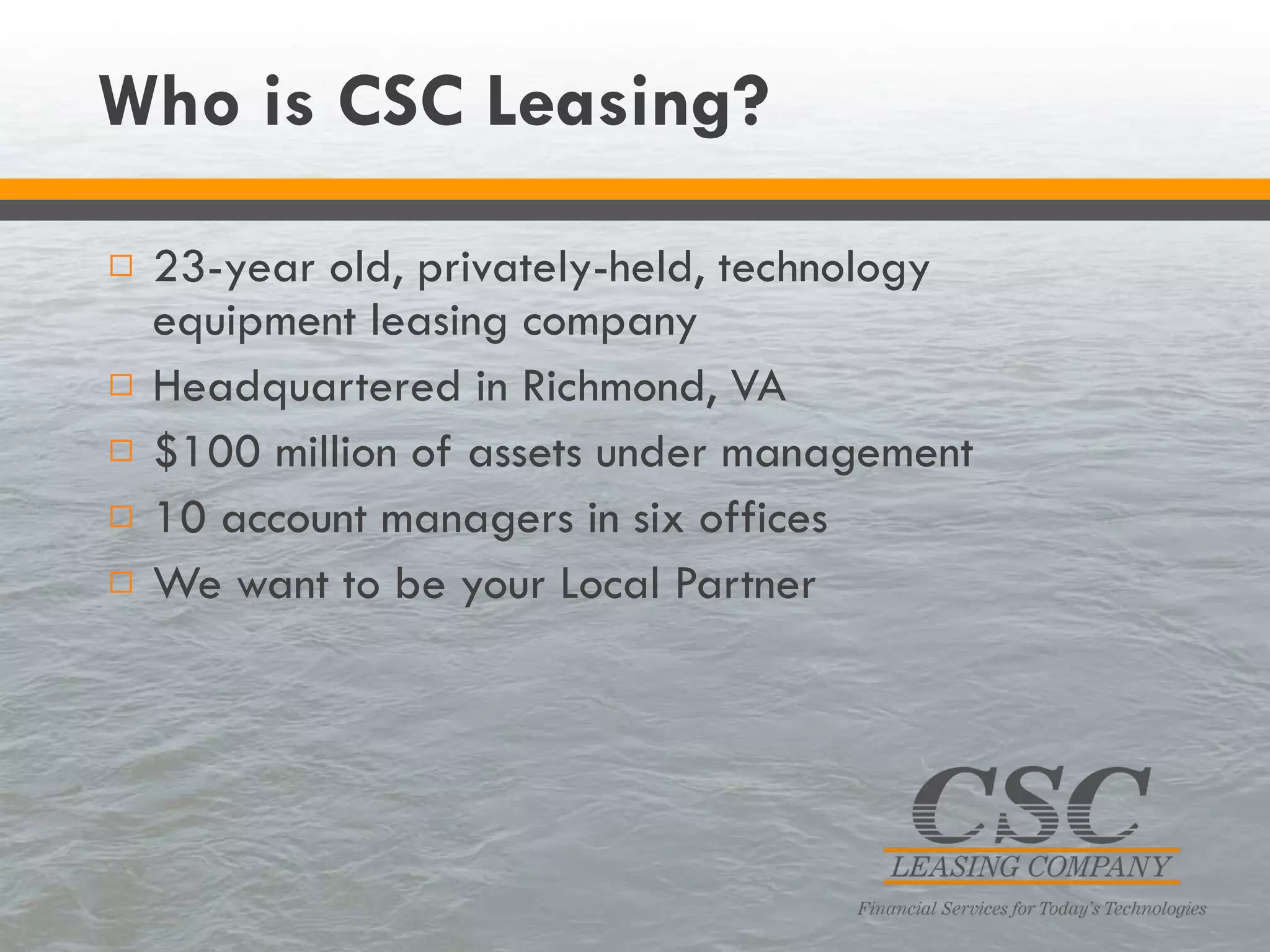 CSC Leasing - Healthcare Division | PPT