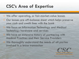CSC Leasing - Healthcare Division | PPT