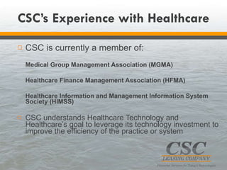 CSC Leasing - Healthcare Division | PPT