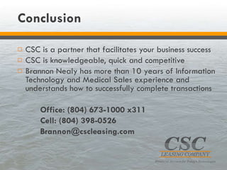 CSC Leasing - Healthcare Division | PPT