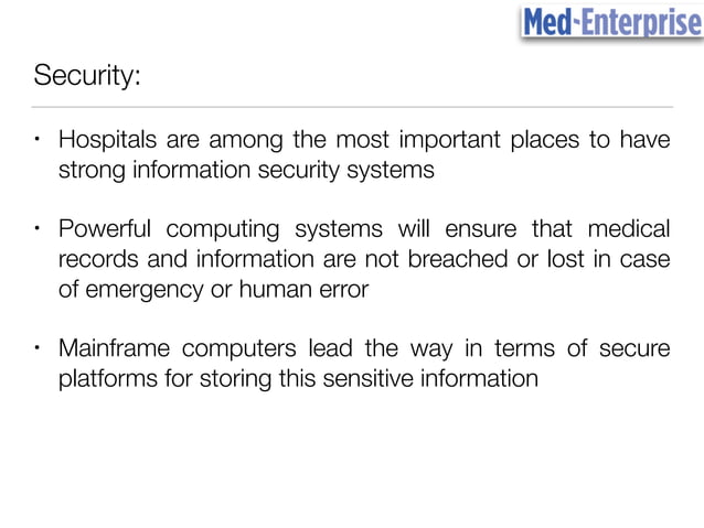 Healthcare & Mainframe Computers | PDF
