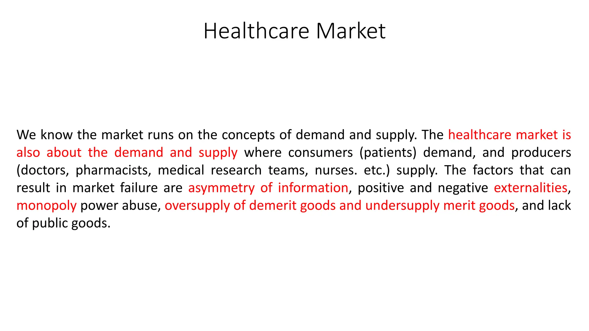 Healthcare Market - Health Economicspptx | PPTX
