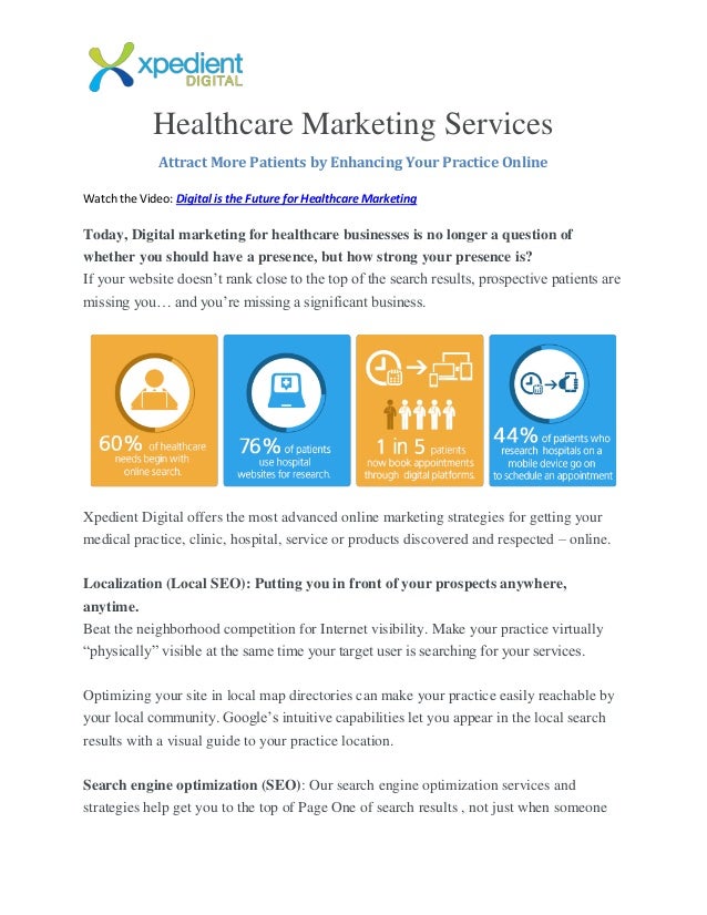 Healthcare marketing services