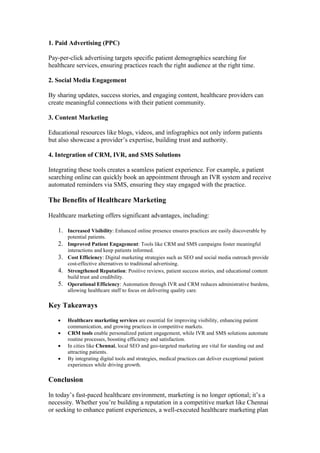 Healthcare Marketing Services-Viriamarketing | PDF