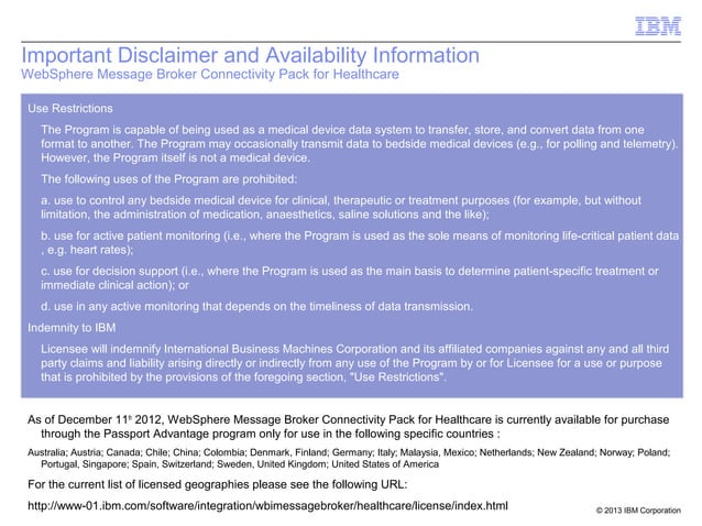 Healthcare Integration with WebSphere Message Broker | PPT | Computer Software and Applications ...