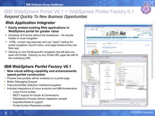 IBM - Healthcare Portal Customer Briefing | PPT