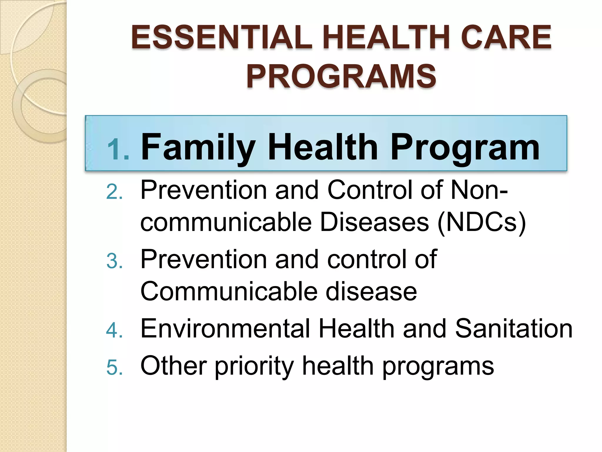 Health Care Programs | PPTX