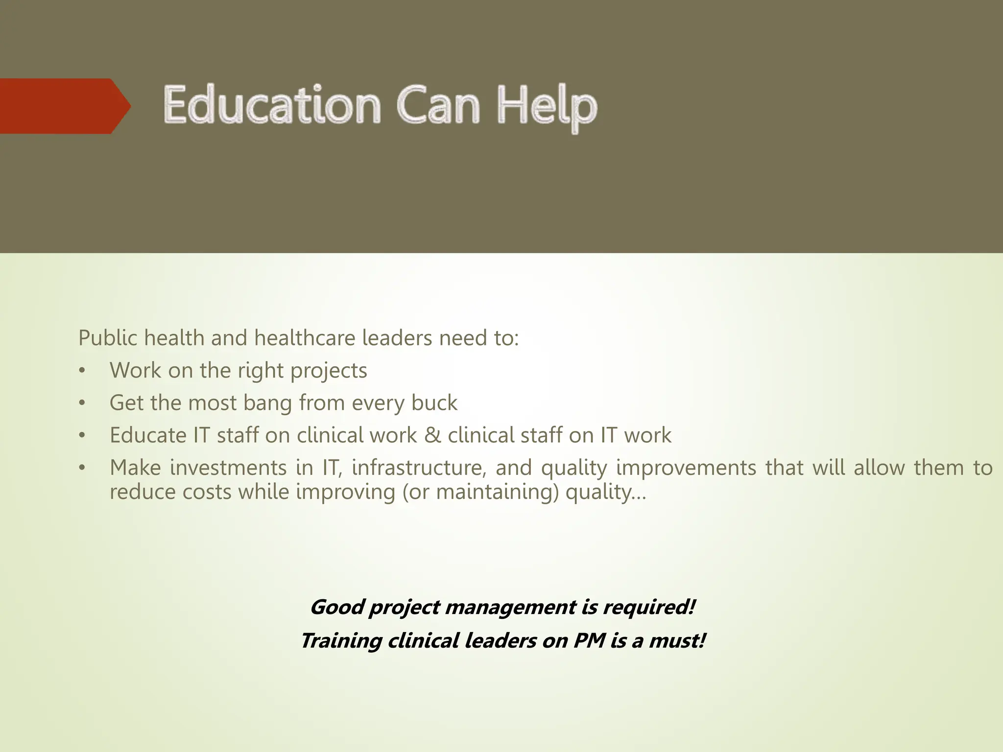 Healthcare Project Management-Healthcare Project Management | PPTX