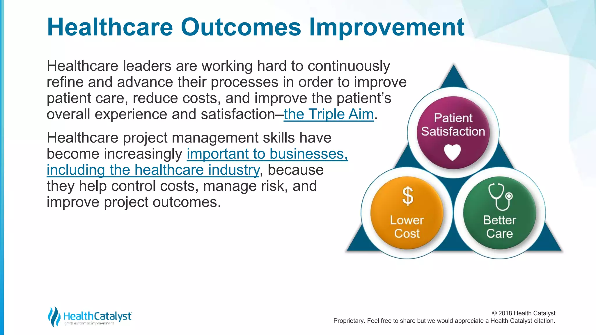 Healthcare Project Management Techniques - A Pragmatic Approach to ...