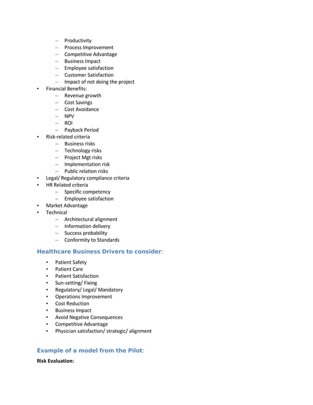 Healthcare Project Prioritization 102708