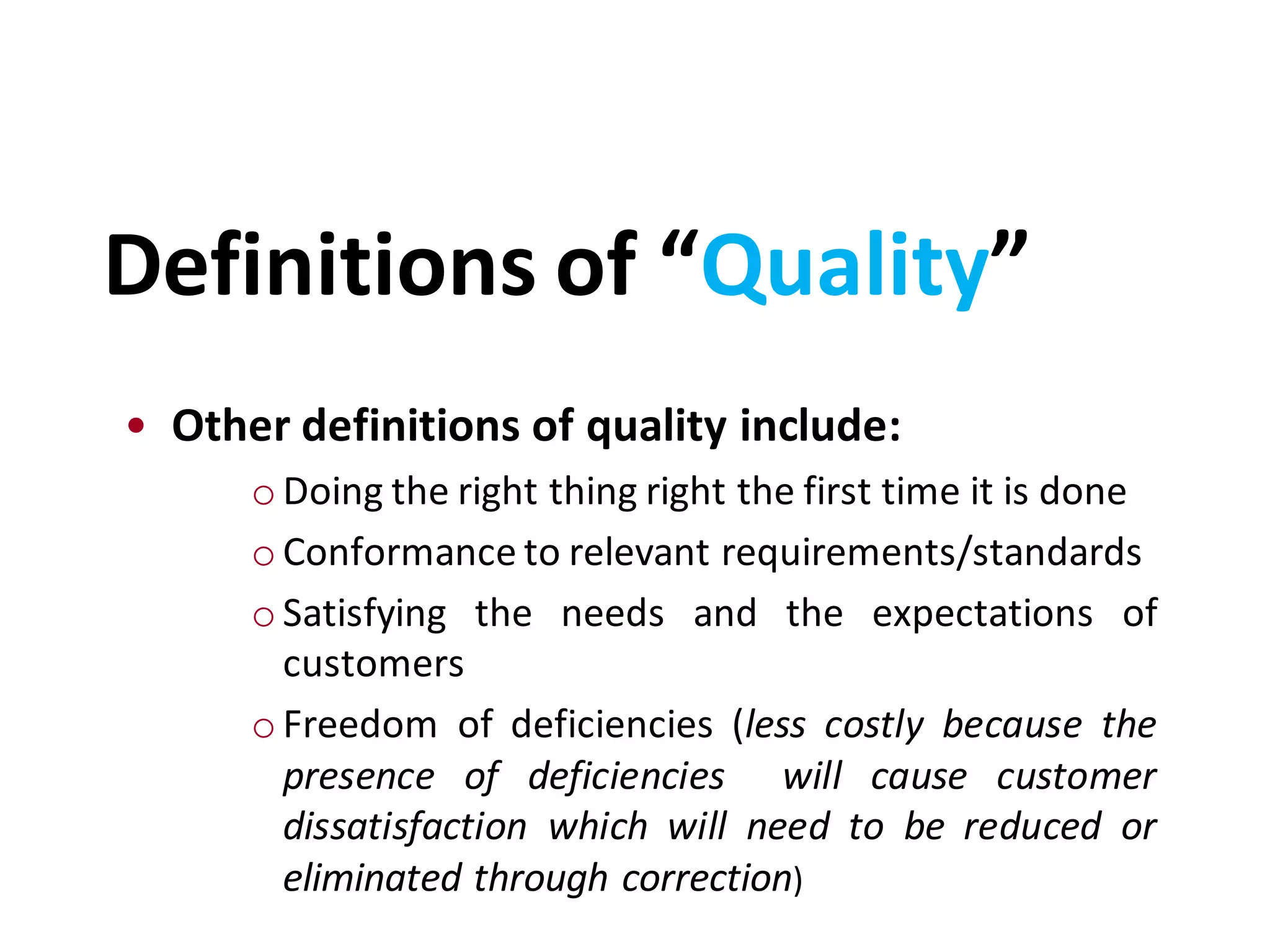 Healthcare Quality Concepts | PDF