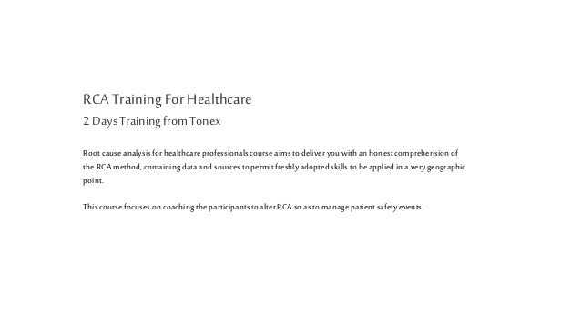 Healthcare RCA process, guidelines,tools and techniques training | PPTX
