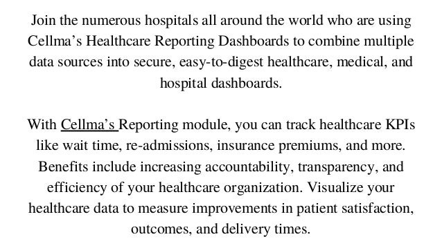 Healthcare reporting dashboards data visualisation that saves time and ...