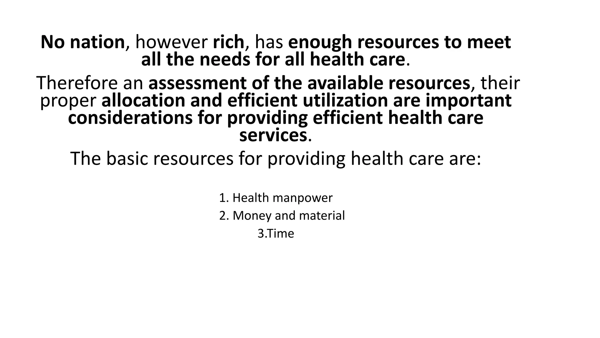 Health care resources | PPTX