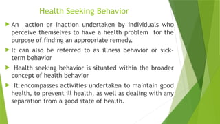 HEALTH CARE SEEKING BEHAVIORgnnnnnnnnnnnnnnnnnnn.pptx