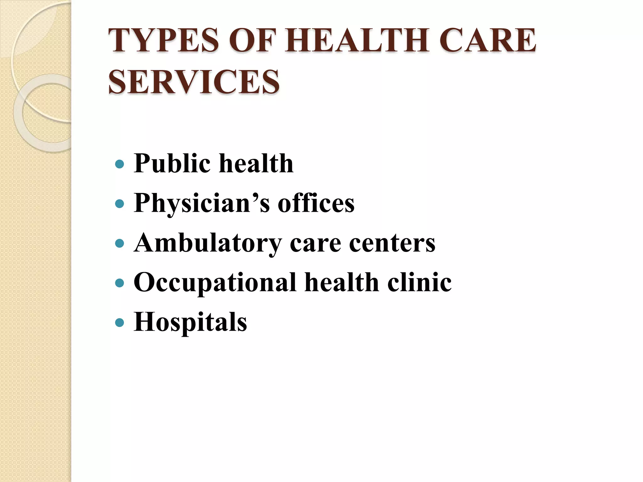 Health care services | PPTX